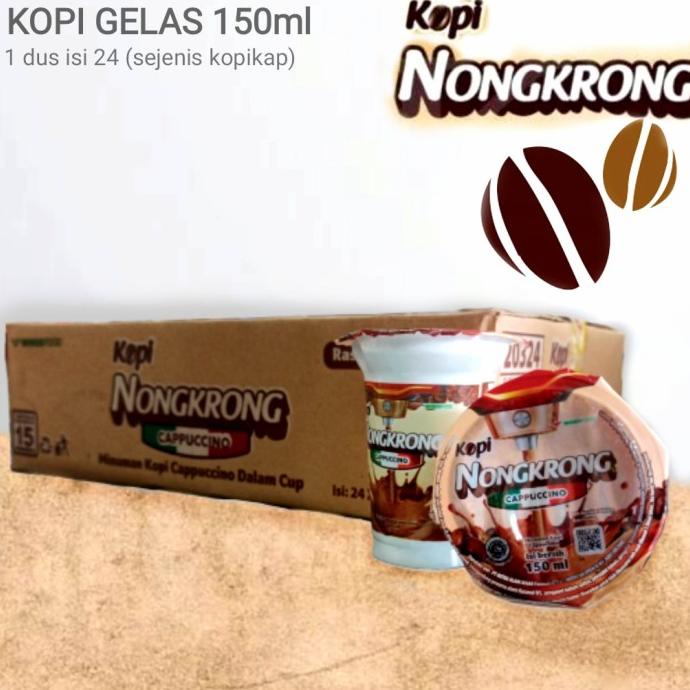 Jual Kopi Nongkrong capucino 150ml 1 dus isi 24 gelas sejenis kopikap ...