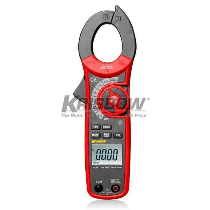 Jual Proyek !! Tang Ampere Clamp Meter AC/DC 1000A True RMS Krisbow ...