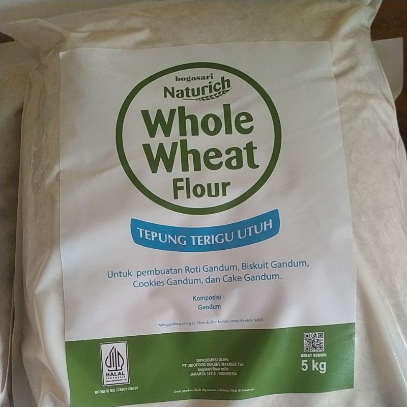 Jual Tepung Whole Wheat Flour Tepung gandum utuh (Repack) 1kg | Shopee ...