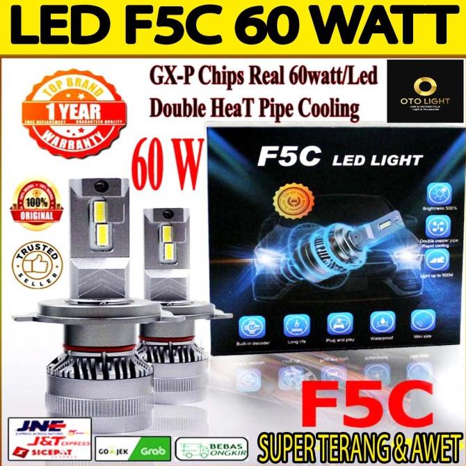 Jual Led H4 Hi.Lo F5C DHP . 60watt GXP . LED H4 GX-P Chip | Shopee ...