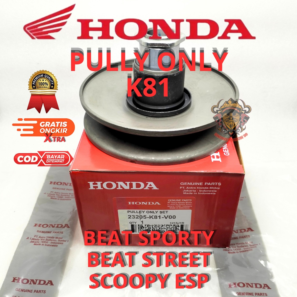 Jual PULLY ONLY PULY ONLY BEAT SPORTY, PULLEY BEAT STREET,SCOOPY ESP ...