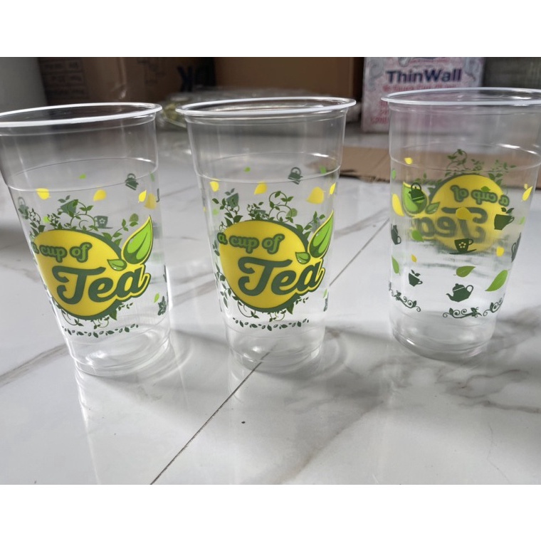 Jual FreshUu1U5 cup of tea 22 oz tebal starindo/gelas teh 22oz/cup es ...