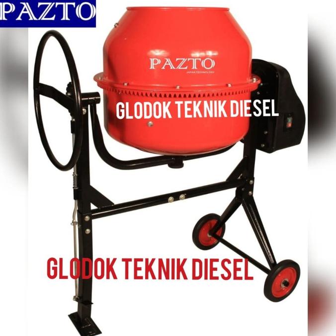 Jual PAZTO MESIN PENGADUK SEMEN MOLEN CONCRETE MIXER 180 L TERBAIK | Shopee Indonesia