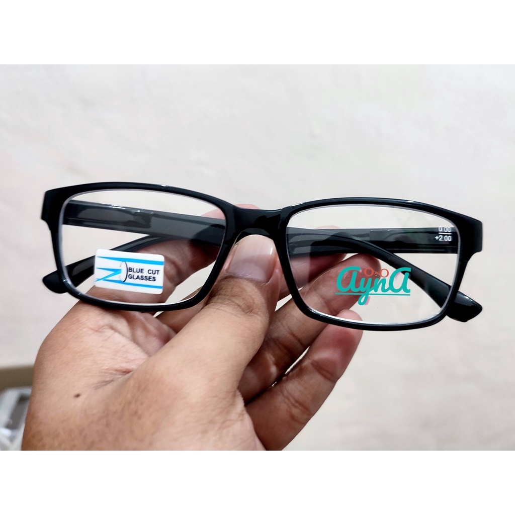Jual AT403BCKTKP - Kacamata Baca Antiradiasi UV420 Model Kotak Tangkai ...