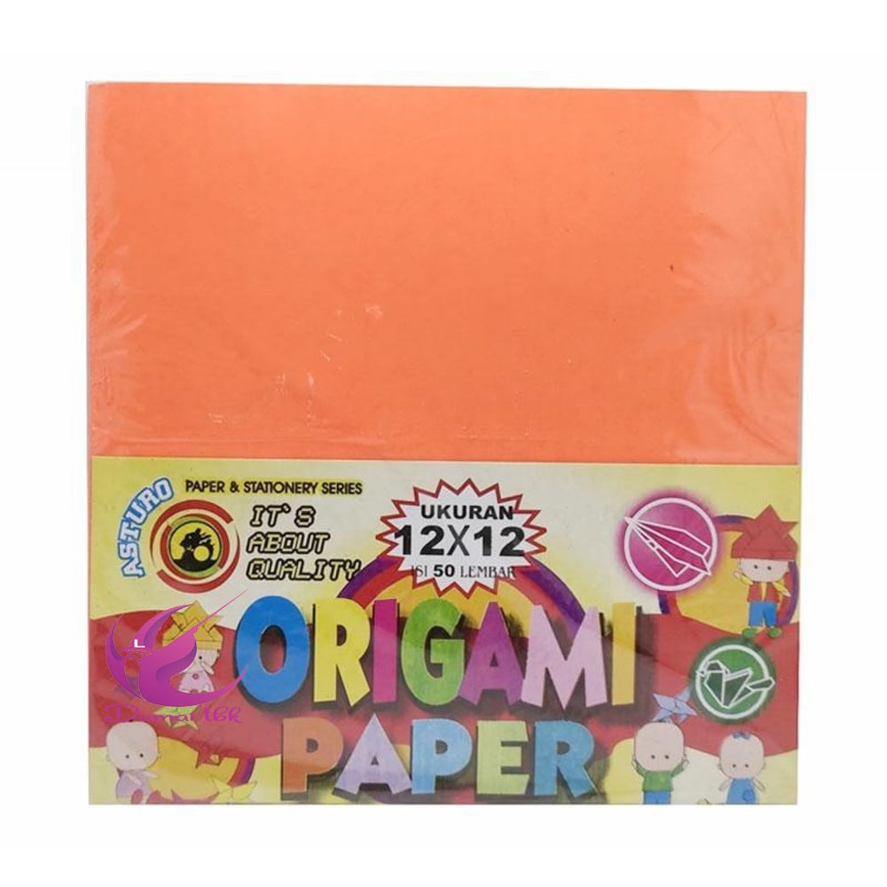 Jual Kertas Lipat Origami Paper 12x12 - Asturo 50 Lembar | Shopee Indonesia