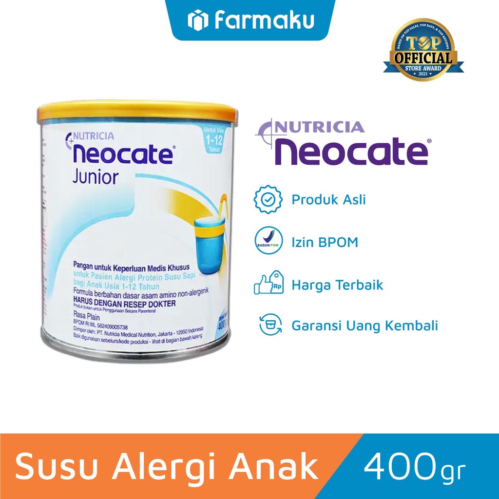 Jual Neocate Junior - Susu Formula Khusus untuk 1-12 Tahun - 400 gr ...