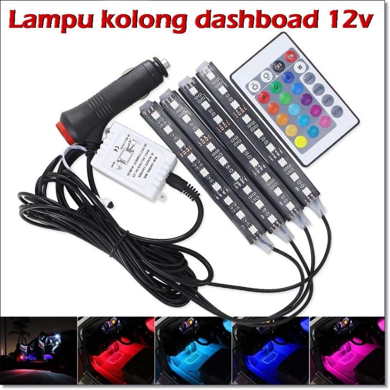 Jual LAMPU LED KOLONG DASHBOARD MOBIL / CAR INTERIOR LIGHT 5050 RGB ...