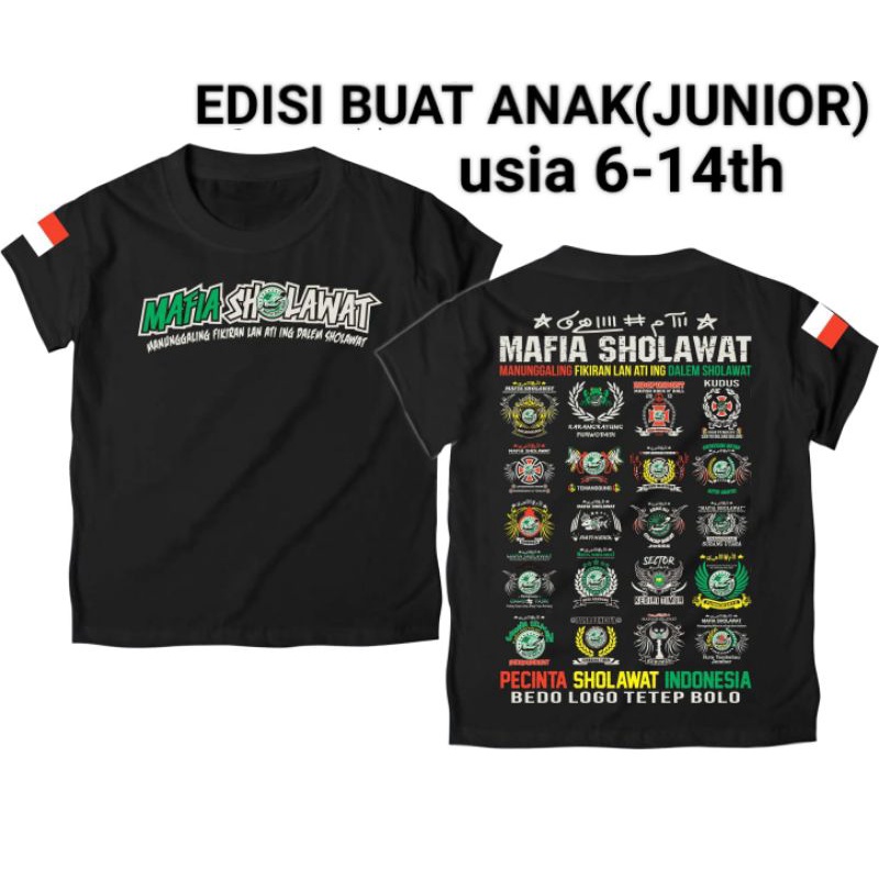 Jual BAJU MAFIA SHOLAWAT JUNIOR//KAOS SANTRI ANAK//BAJU SYEKHERMANIA ...