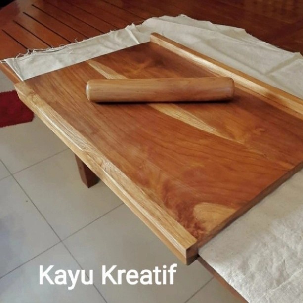 Jual Battom- Talenan Kayu Besar Pastry Board 60X45X3 Cm | Shopee Indonesia