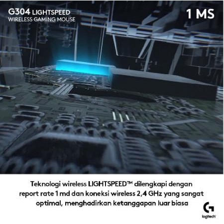 Jual LOGITECH G304 LIGHTSPEED WIRELESS GAMING MOUSE SENSOR 12K DPI ...