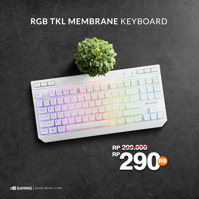 Jual Digital alliance Keyboard Gaming TKL Membrane RGB | Shopee Indonesia