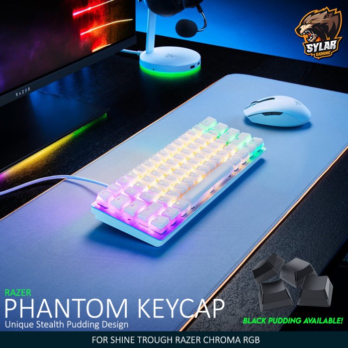 Jual Razer Phantom Keycaps Upgrade Set 128-Key for Mechanical Keyboard ...