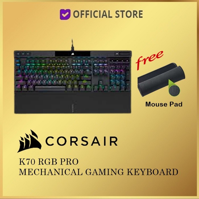 Jual CORSAIR K70 RGB PRO Mechanical with PBT DOUBLE SHOT PRO Keycaps ...