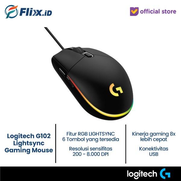 Jual MOUSE GAMING LOGITECH G102 LIGHTSYNC RGB | Shopee Indonesia