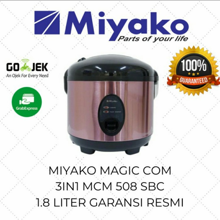 Jual Mejikom Miyako MCM 508 SBC 1,8Liter MagicCom Rice Cooker 3in1 ...