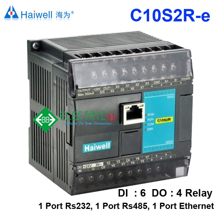 Jual NEW SERIES C10S2R-E HAIWELL PLC 10 CHANNEL WITH ETHERNET ORIGINAL TERBARU | Shopee Indonesia