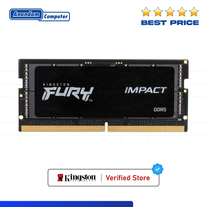 Jual Kingston FURY IMPACT SODIMM 32GB DDR5 4800MHz CL38 | Shopee Indonesia