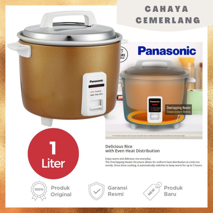 Jual Rice Cooker Panasonic SR-Y10G SR Y10G - 1 Liter | Shopee Indonesia