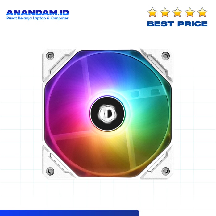Jual ID-COOLING TF-12025 ARGB Snow White 120mm PWM LED Fan Casing Case | Shopee Indonesia