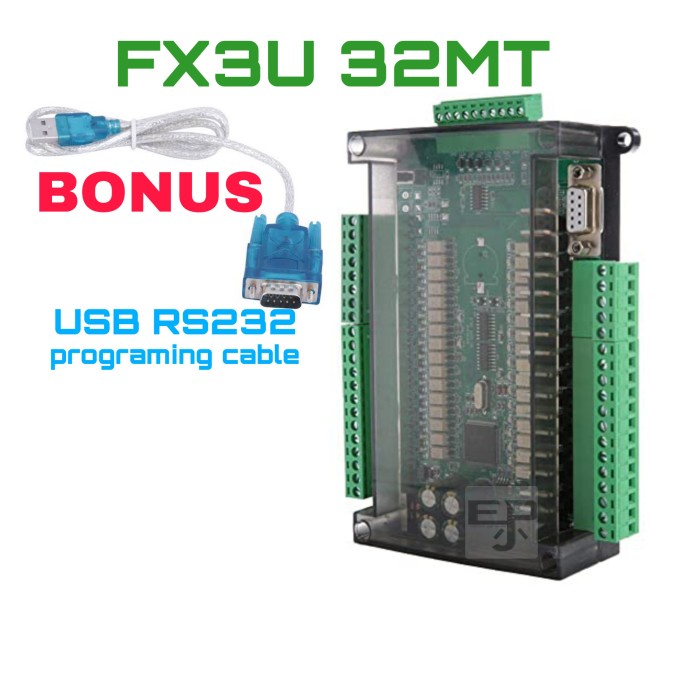 Jual NEW SERIES PLC FX3U 32MT BOARD MITSUBISHI FX3U-32MT PLC ORIGINAL ...