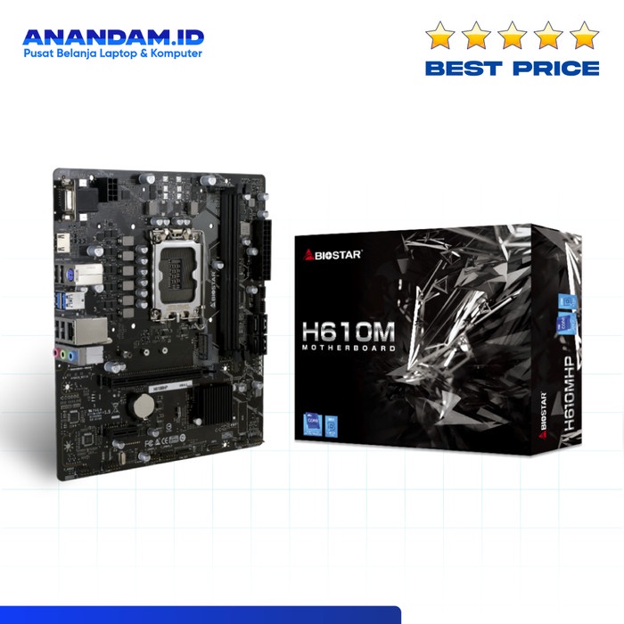 Jual Motherboard Biostar H610MHP m-ATX Intel LGA 1700 H610 DDR4 ...