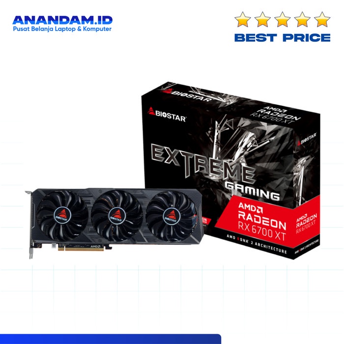 Jual VGA Biostar Radeon RX 6700 XT 12GB GDDR6 - AMD RX6700XT | Shopee ...