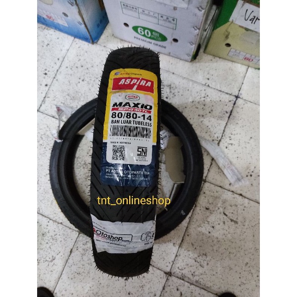 Jual BAN LUAR 80/80-14 SPR 40 TUBLESS ( 80 TL ) ASPIRA | Shopee Indonesia