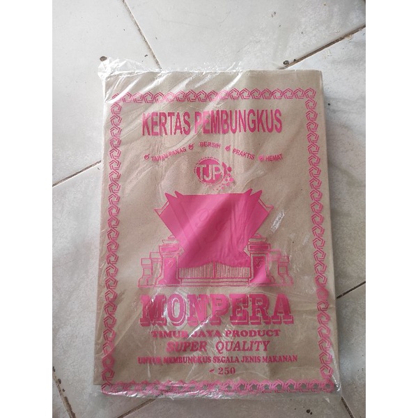 Jual Kertas Nasi Monpera isi 250 Lembar | Shopee Indonesia