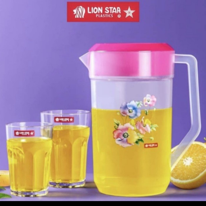 Jual Eskan Water Jug Plastik Lion Star Kapasitas 2.1 Liter Teko Teh Air Minum Jus Lemon Tea Kopi ...