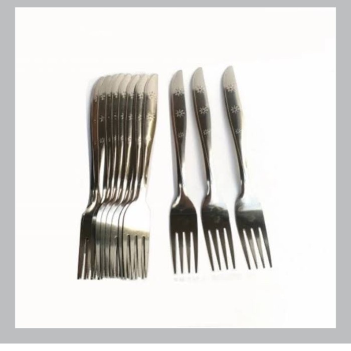 Jual Garpu Makan Stainless Standard Tebal Cafe Restoran Hotel Fork ...