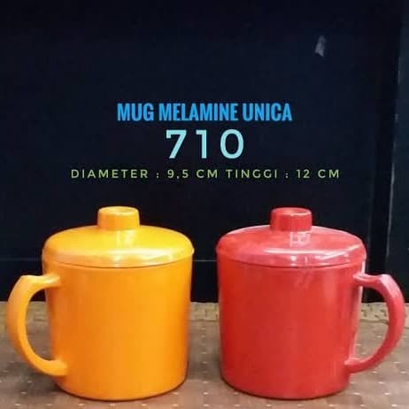 Jual Gelas Mug Melamin Gagang Jumbo Besar Unica Tahan Panas Kapasitas 700ML Mug Gelas Minum Air ...