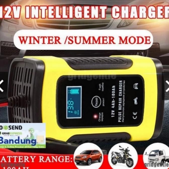 Jual Charger Accu Mobil Aki Motor 12V 6A Intelligent Battery Charger ...