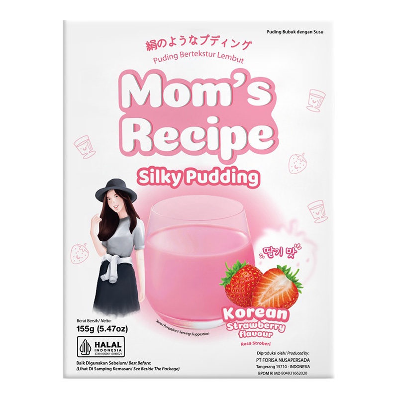 Jual Mom's Recipe Silky Pudding Instan Strawberry 155 g | Shopee Indonesia