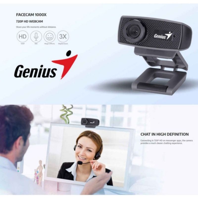 Jual Genius Facecam 1000X Hd 720 Webcam Face Camera | Shopee Indonesia