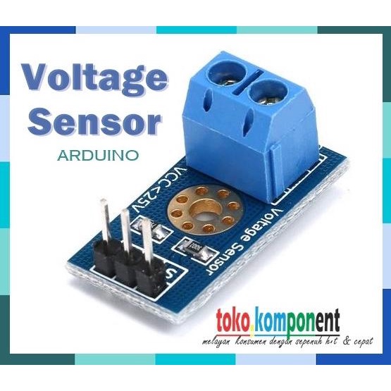 Jual /////] Sensor Tegangan Voltage Sensor DC module Arduino Compatible ...