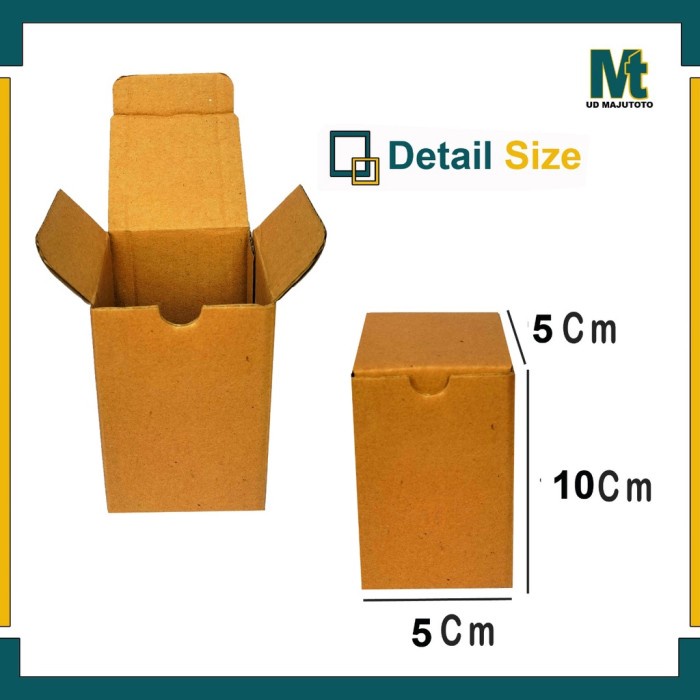 Jual Spesial Ready! Box 5X5X10 Cm / Kotak Botol Parfum /Kardus Polos ...