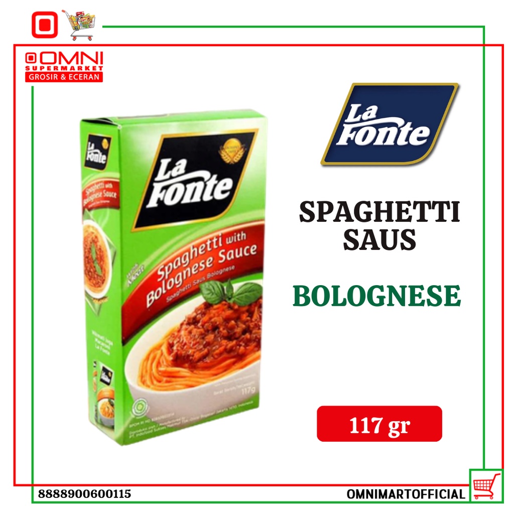 Jual La Fonte Mie Spaghetti Saus Bolognese 117g | Shopee Indonesia