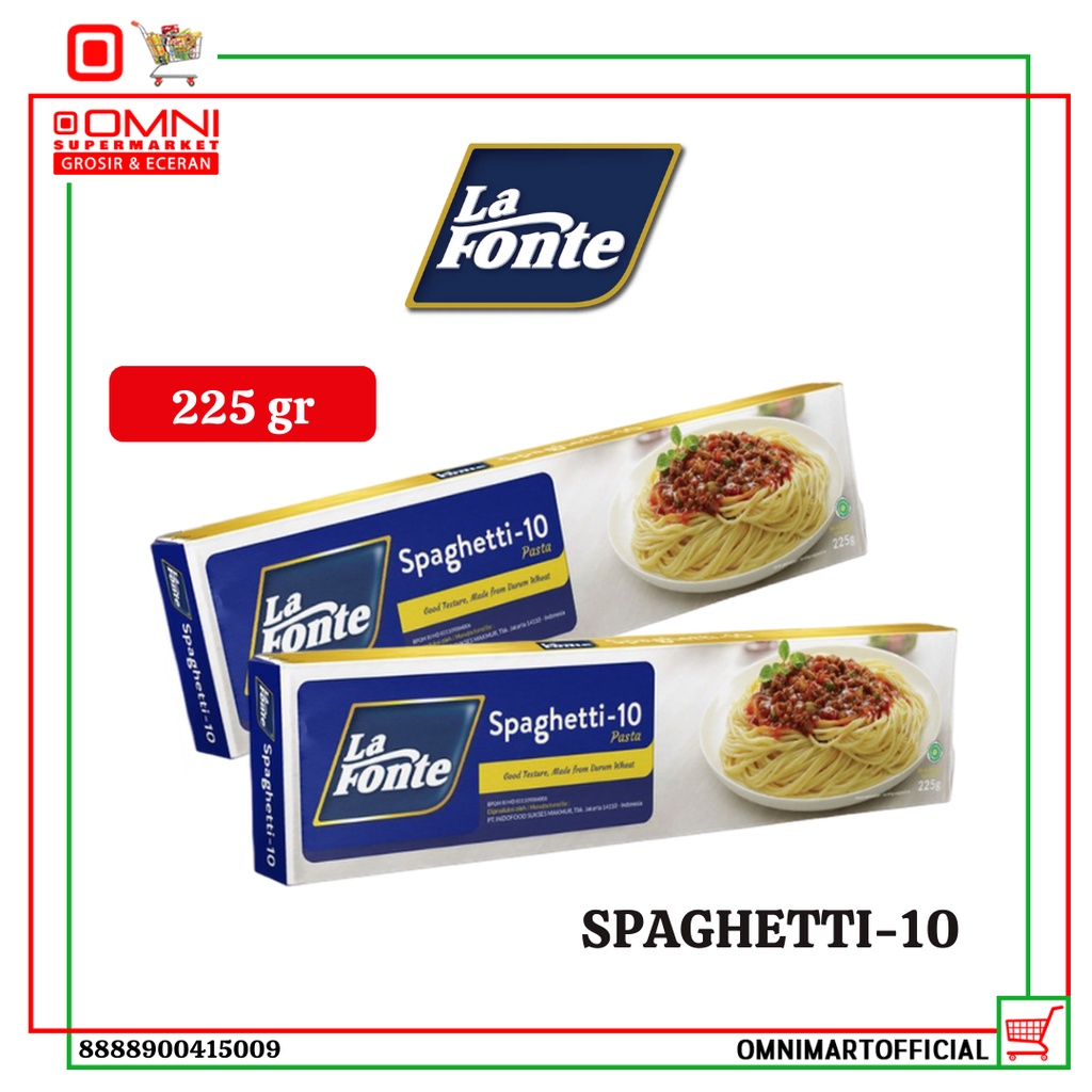 Jual La Fonte Mie Spaghetti-10 225g | Shopee Indonesia