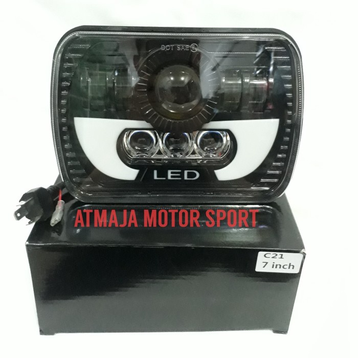 Jual Lampu Led Daymaker Original Kotak 7 Inch Jeep Feroza L200 Taft ...