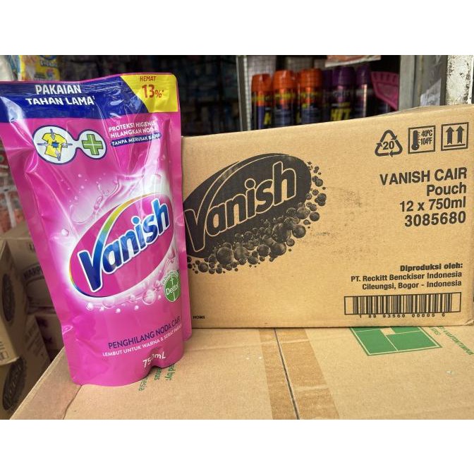 Jual [ 1 KARTON ] Vanish 750ml Penghilang Noda Cair 750 ml Pink warna ...