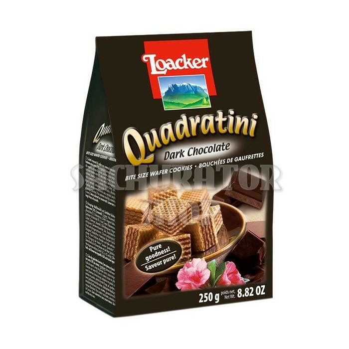 Jual Wafer Loacker Loaker Impor Italy Dark Choco Chocolate Wafers 250 ...
