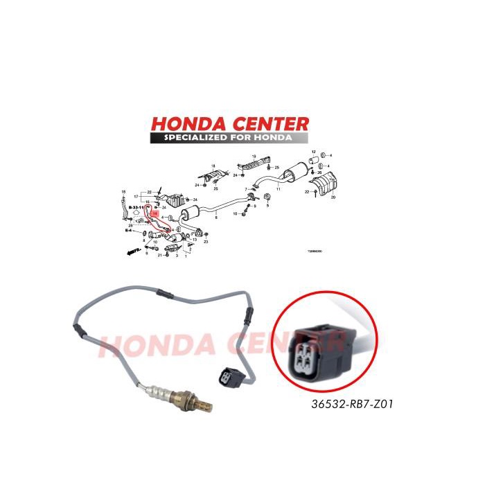 Jual Sensor Oksigen Oxsigen O2 Bawah Freed Mobilio Brio | Shopee Indonesia