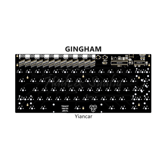 Jual Gingham 60% usb c mechanical keyboard throughhole pcb | Shopee ...