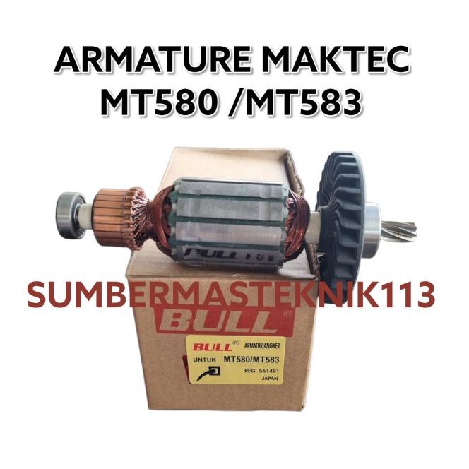 Jual Armature Mt583 / Mt580 Angker Mesin Circular Saw Maktec 7" Mt 583 Bull | Shopee Indonesia