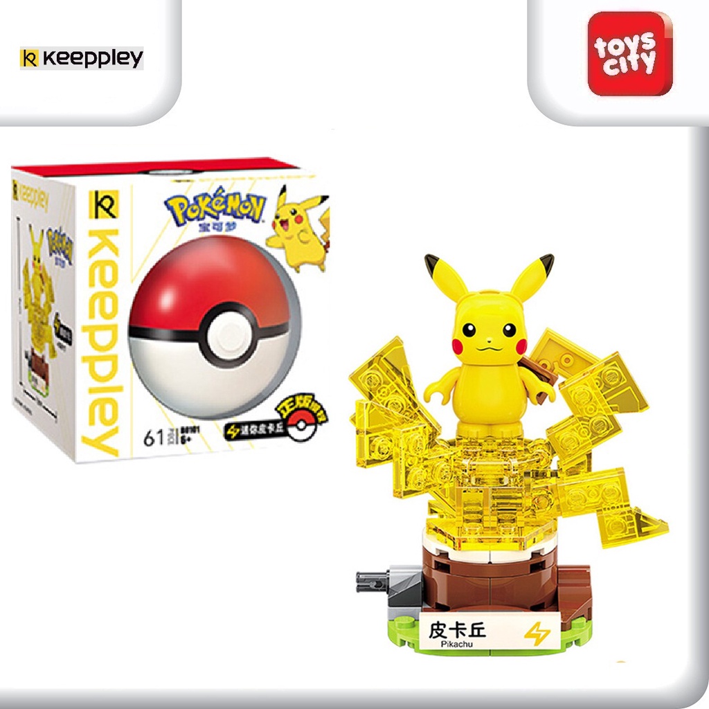 Jual Keeppley Pokemon Brick Poke Ball Mini Pikachu Mainan Bricks ...