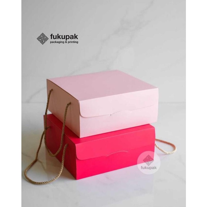 Jual Box Tali 24X24 (10Pcs) Dus Kue Cake Tart Roti Tumpeng, Kotak ...
