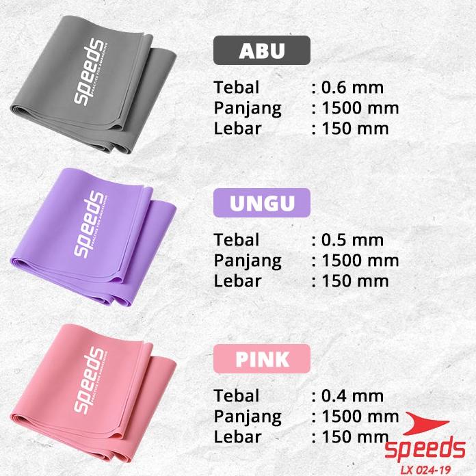 Jual Viral Speeds Flexiband Bahan Latex Resistance Band Loop Bands ...