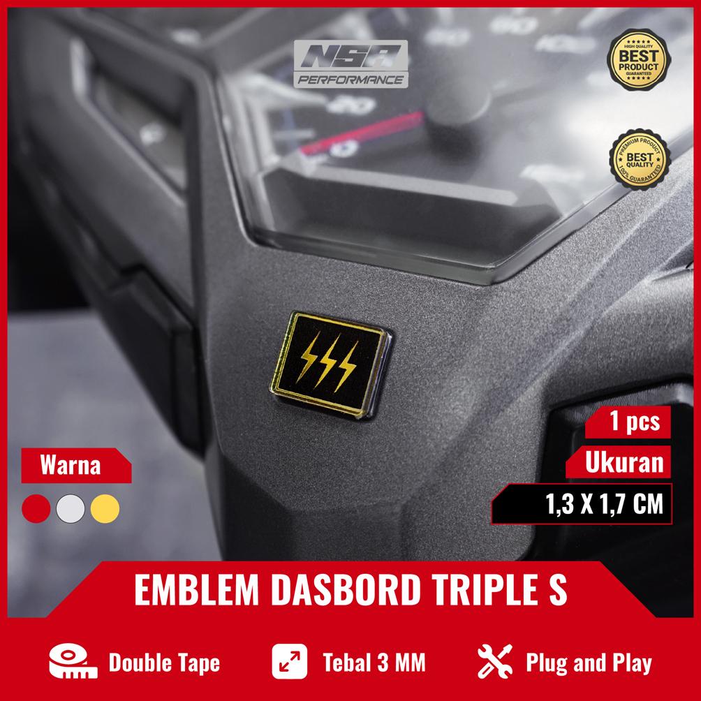 Jual Emblem Dashboard Triple S Honda Logo Listrik Tesla Bukan Stiker ...