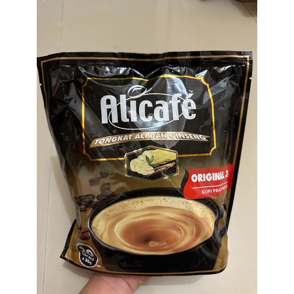 Jual alicafe tongkat Ali dan ginseng original ( 20 sachet ) | Shopee ...
