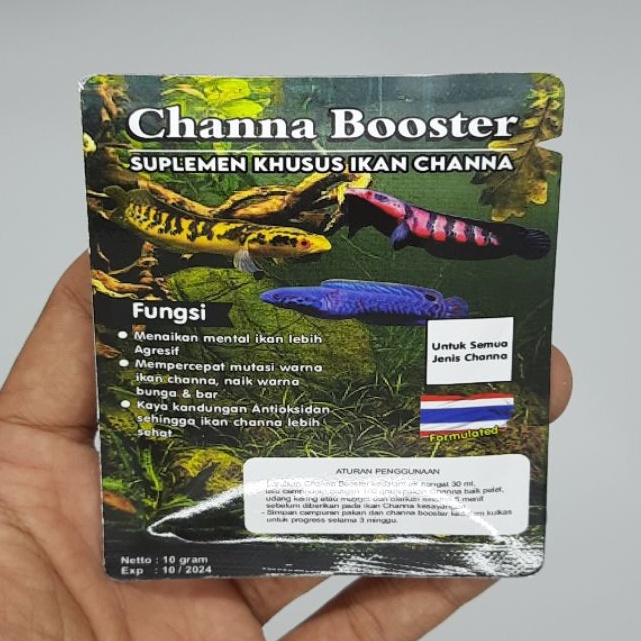 Jual CHANNA BOOSTER Obat Mutasi Ikan Chana Suplemen & Vitamin kompleks | Shopee Indonesia